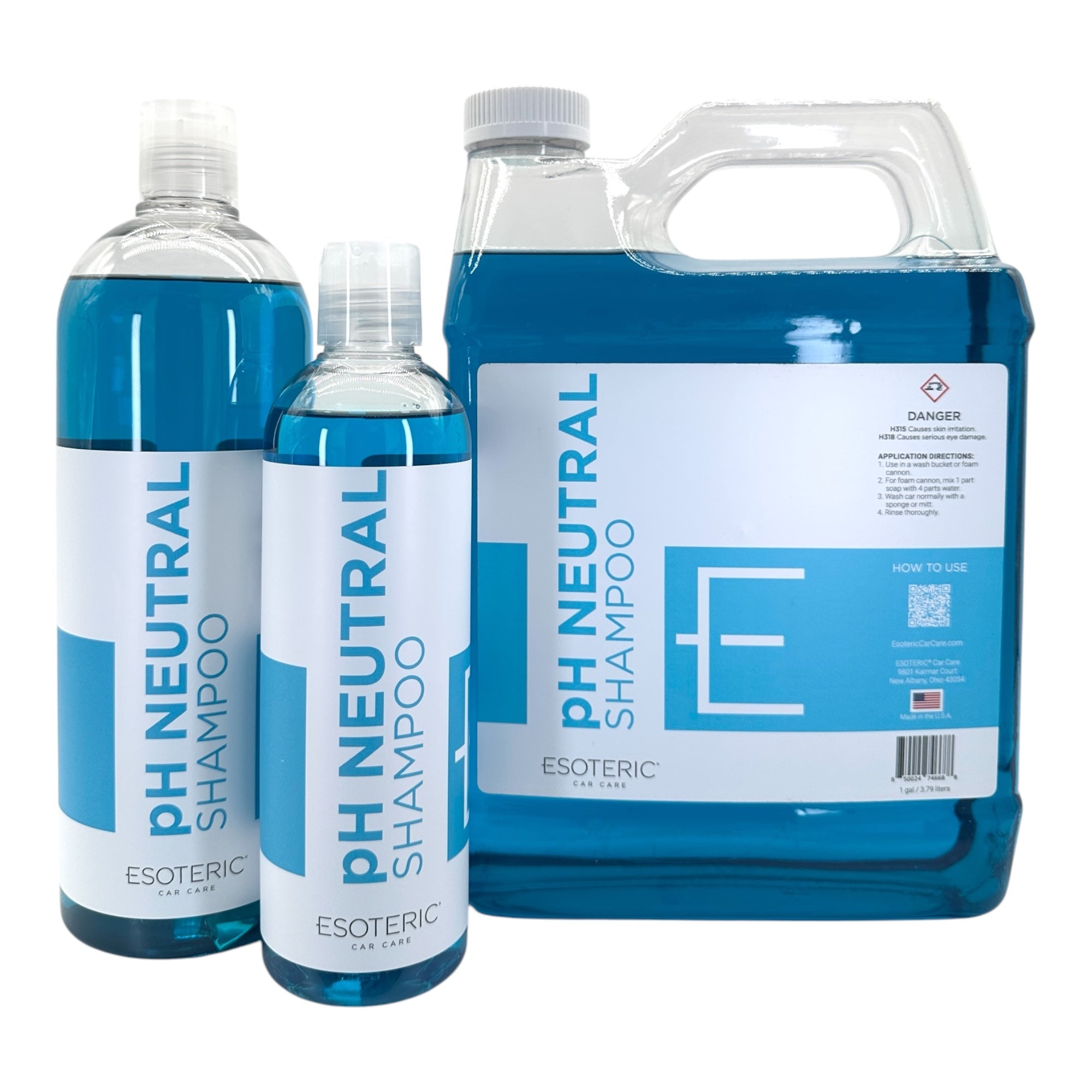 pH Neutral Wash Shampoo | ESOTERIC Safe Wash for Coated Vehicles ...